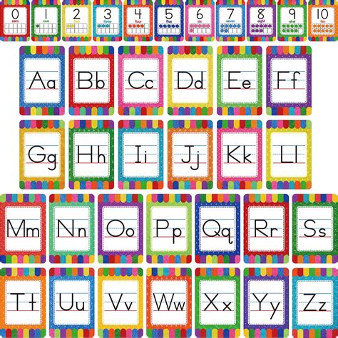 Alphabet Line Bulletin Board Set Abc Number 0 20 Wall