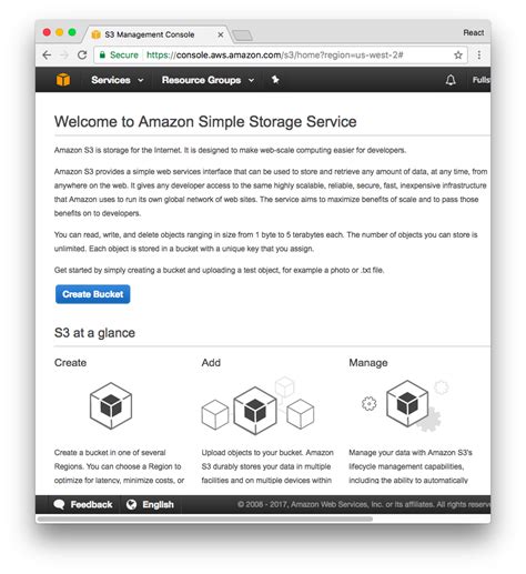 fullstack react deploying a react app to s3