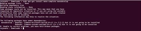 binary i cound not able to install monodevelop in ubuntu 14 04