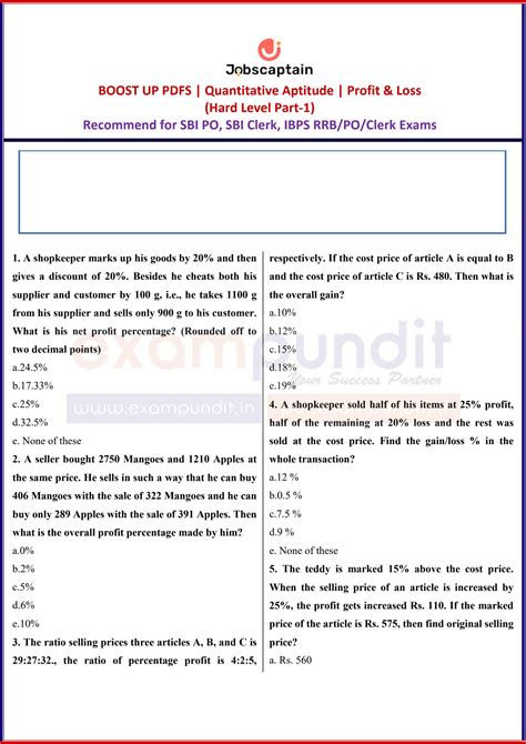 Solution 14 Profit And Loss Questions Hard Part 1 Boost Up Pdfs