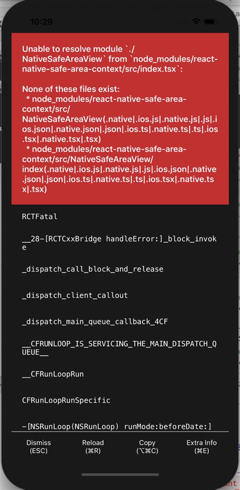 unable to resolve module nativesafeareaview · issue 126 · th3rdwave