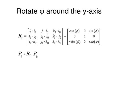 ppt roll pitch and yaw 3 d rotation matrices powerpoint