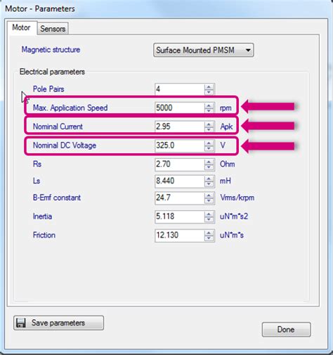 how to manually configure the motor parameters stm32mcu