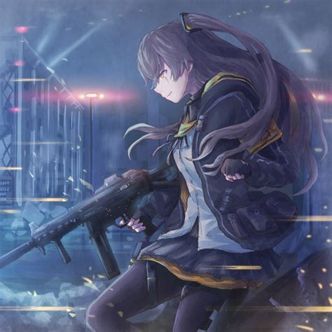 Safebooru 1girl Armband Bangs Black Gloves Black Legwear Black Ribbon