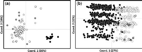 Principal Coordinates Analysis Of Pairwise Neis A And Individual B