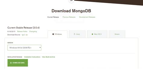 how to install mongodb in windows