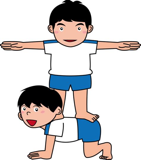 組体操 イラスト 無料イラスト画像