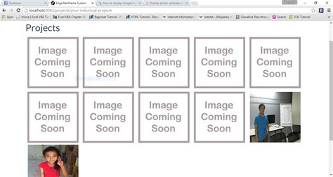 html display photo vertically aligned stack overflow