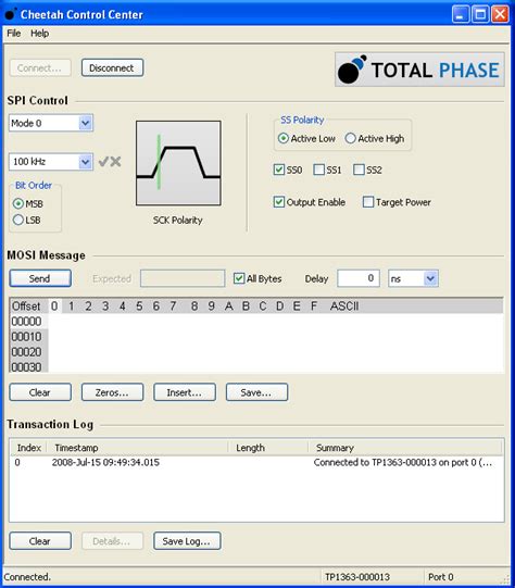 cheetah gui software user manual total phase