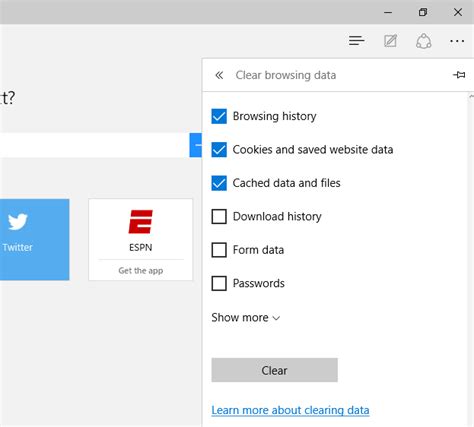 descubrir 44 imagen clear history in microsoft edge
