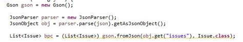 java gson parsing a json file stack overflow