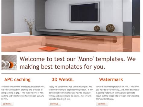 creating ‘mono html5 css3 single page layout