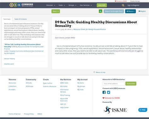 D9 Sex Talk Guiding Healthy Discussions About Sexuality Oer Commons