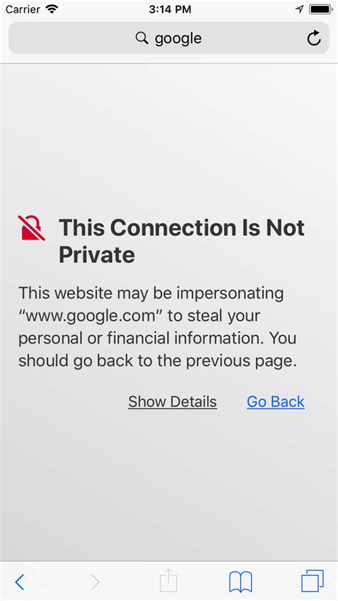 iphone ios simulator can t access any url and shows the error this