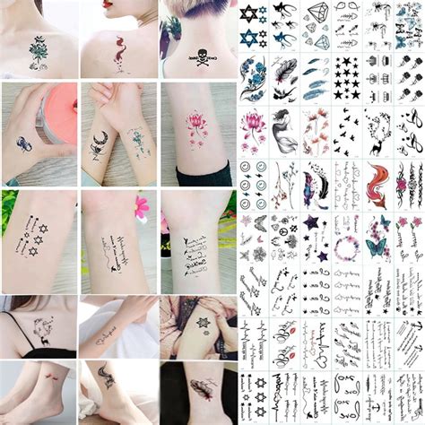 30pcs Temporary Tattoo Sticker Waterproof And Cute Sticker English Letter