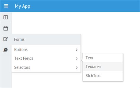 sidebar ui widgets webix docs