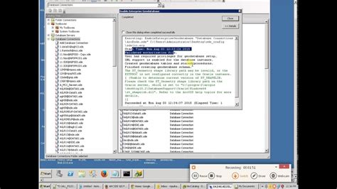 how to create oracle arcsde geodatabase esri part 2 youtube