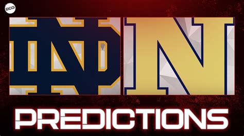 Notre Dame Vs Navy Cfbpredictions 2023 Week 0 Youtube