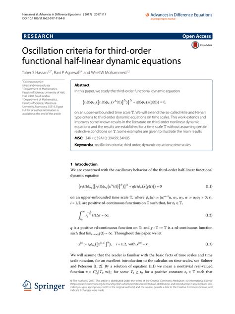 Pdf Oscillation Criteria For Third Order Functional Half Linear
