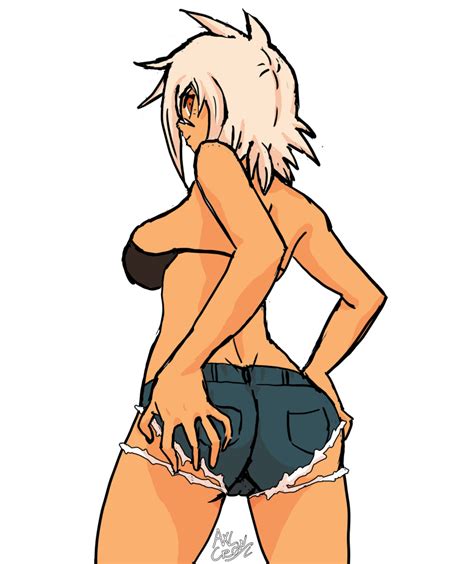 Rule 34 1girls Ass Axlcrow1 Back View Backboob Blazblue Bra Bullet