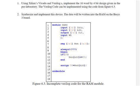 solved 1 using xilinx s vivado and verilog s implement the