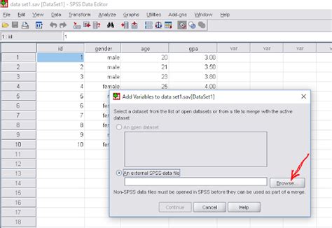 how to combine data sets using spss data analysis part 8