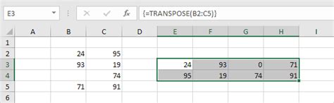 transpose data in excel quickly and easily