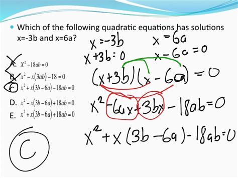 Factoring Quadratic Expressions Formula
