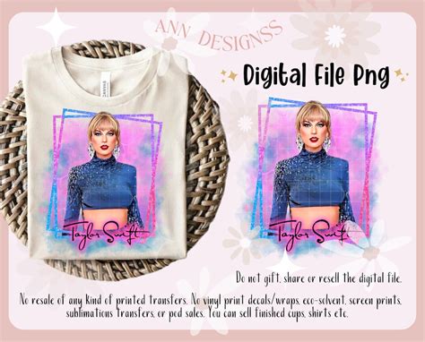 Taylor Swift Png Sublimation Design Digital Download Taylor Swiftie