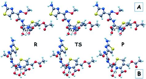 Structures Of The Reactant R The Transition State Ts And The