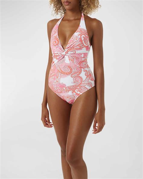 Melissa Odabash Zanzibar Halter One Piece Swimsuit Editorialist