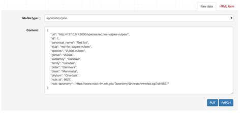 python django rest framework doesn t display value in put form