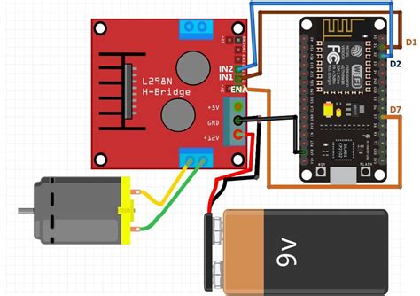 Esp8266 Nodemcu Web Server Control Dc Motor Speed