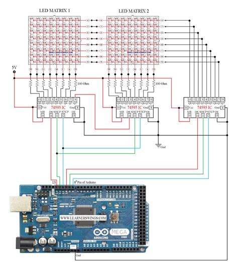 displaying string to 8x8 led matrix with max7219 using arduino module