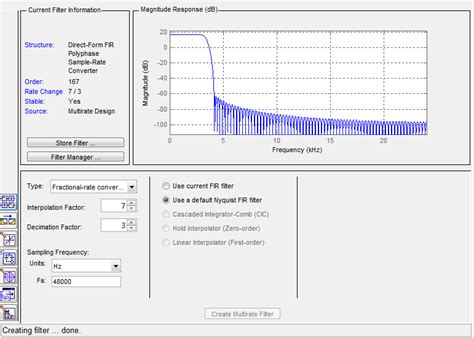 use filter designer with dsp system toolbox software matlab
