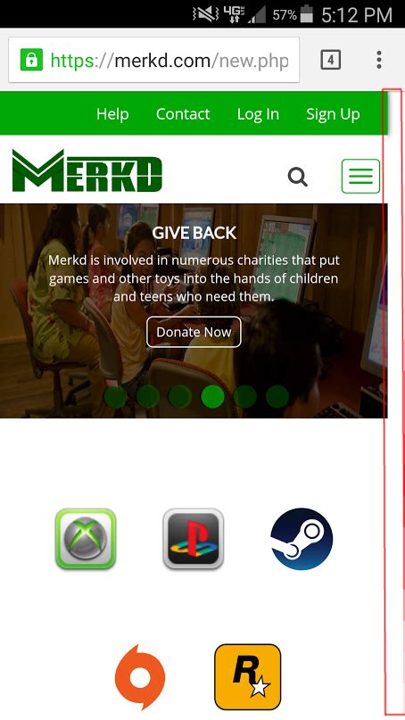 php thin white blank area added to right side of page on android