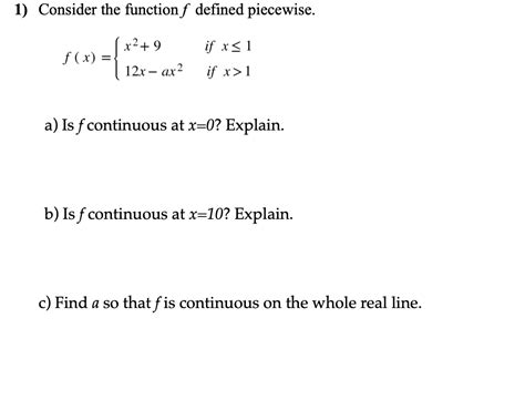 Solved Consider The Function F ﻿defined