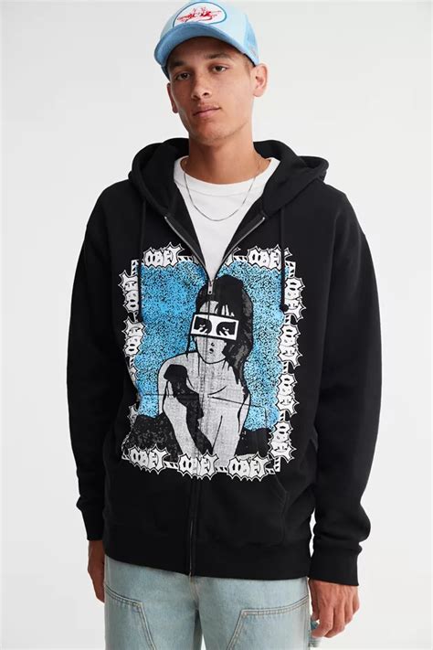 Obey Shojo Zip Hoodie Sweatshirt Urban Outfitters