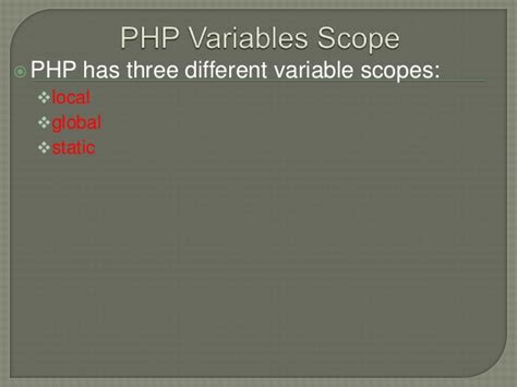 php variables