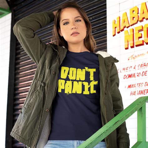 don t panic t shirt redmolotov