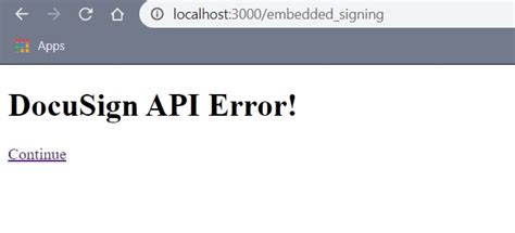 ruby on rails docusign api error generic error on example provided
