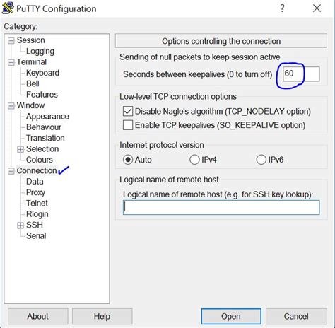 how to keep putty ssh connection alive orahow