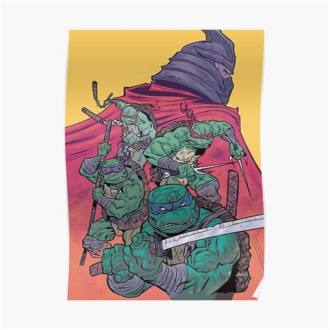 Poster « Teenage Mutant Ninja Turtles Donatello Michelangelo Raphael