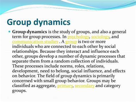 Ppt Group Dynamics Powerpoint Presentation Free Download Id 3493567
