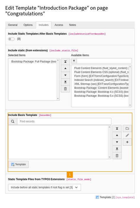 add typoscript in the backend — typoscript reference main documentation