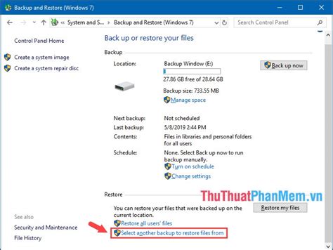 Instructions To Backup And Restore Windows 10
