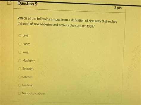 Solved Question 5 2 Pts Which Of The Following Argues From A