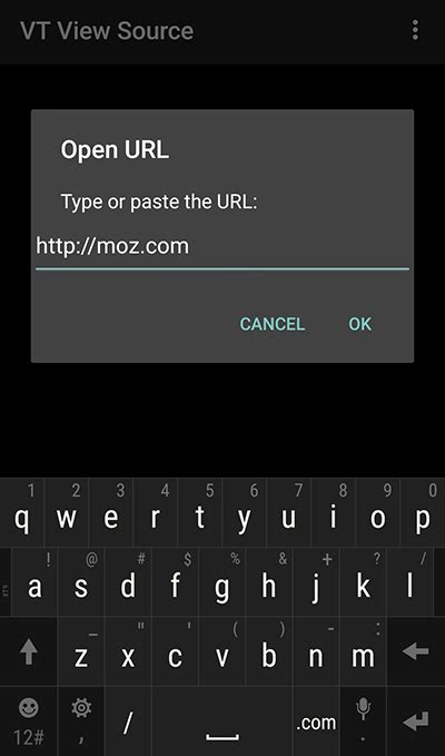 how to view website html css source code on android