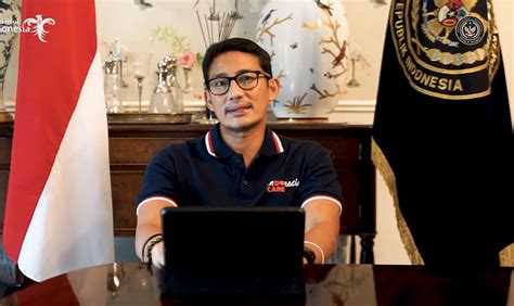 Menteri Pariwisata Dan Ekonomi Kreatif Sandiaga Salahuddin Uno Sebagai
