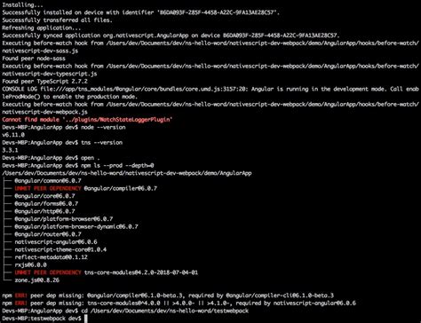 could not find module nativescript angular platform · issue 600